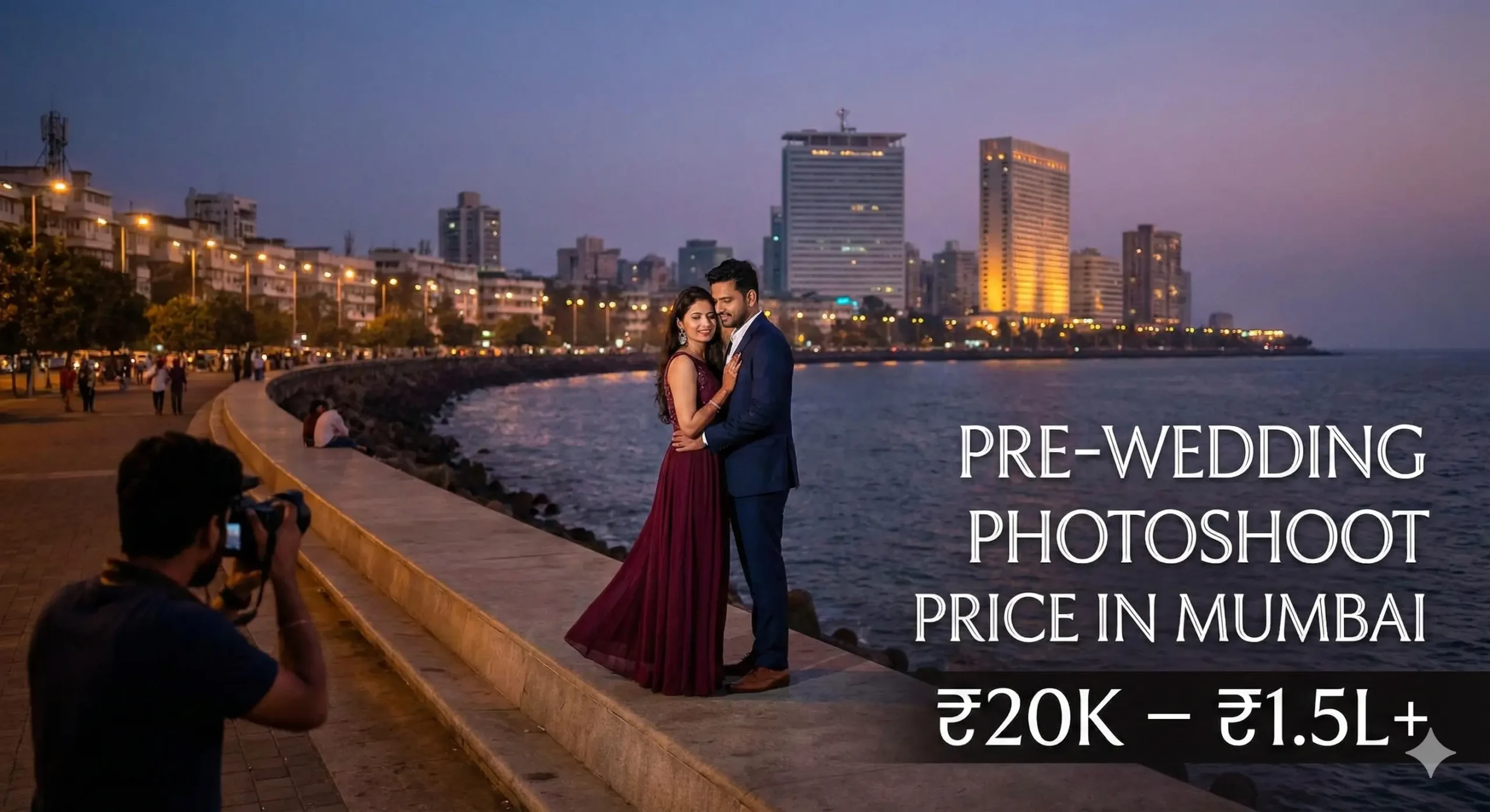 Pre Wedding Photoshoot Price in Mumbai : 2026 Cost Guide (₹20k+)